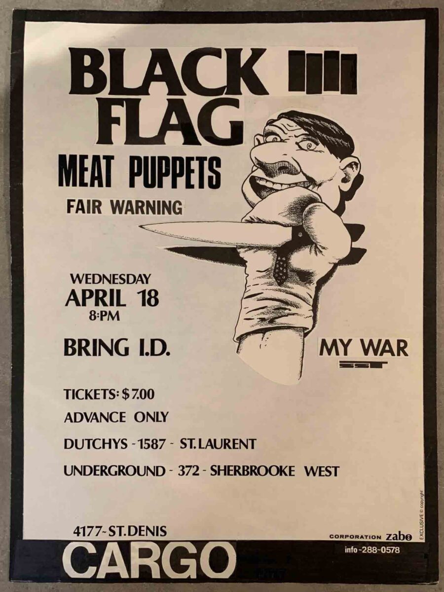 1984 - Montréal Concert Poster Archive