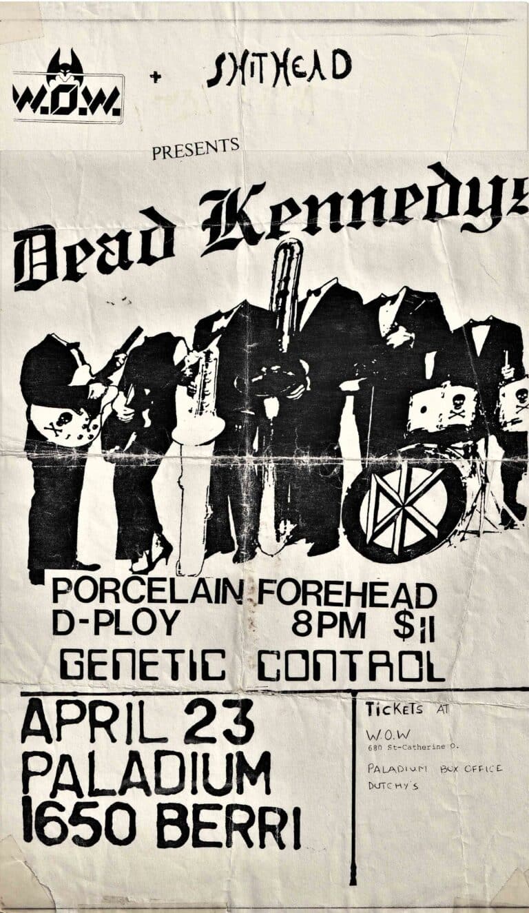 1985 - Montréal Concert Poster Archive