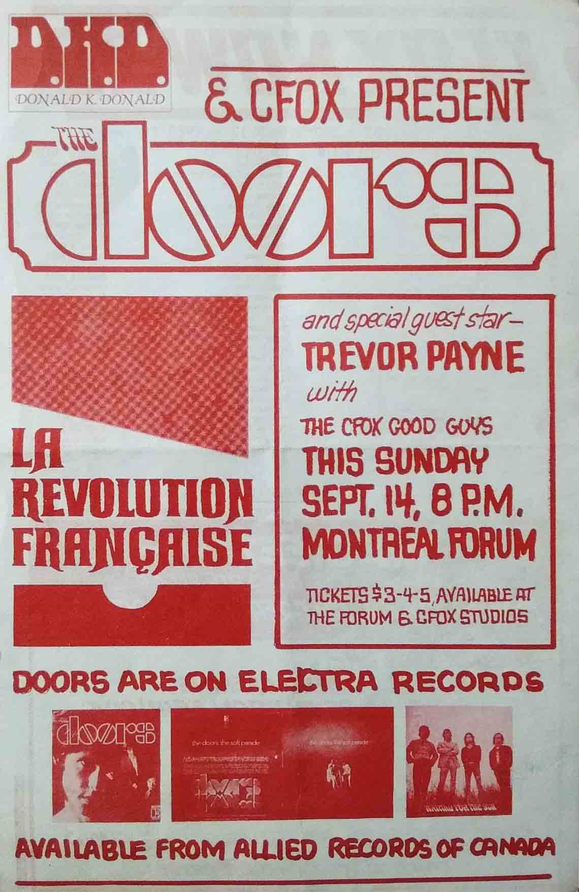 1969 - Montréal Concert Poster Archive